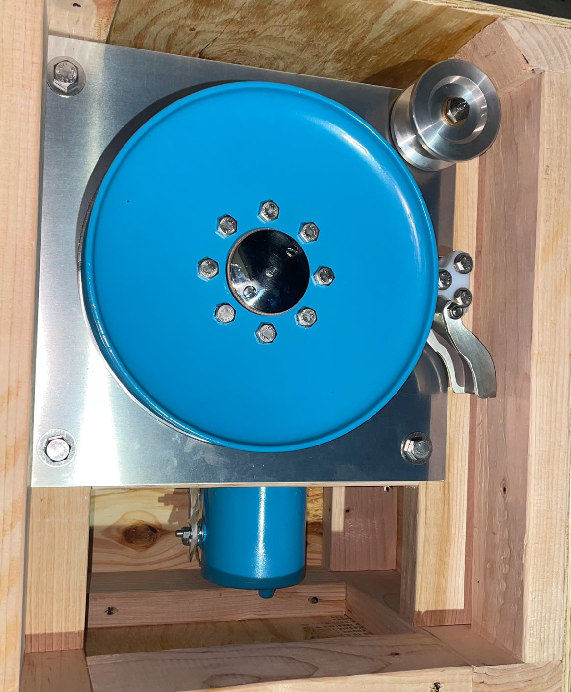 12" Class3 Electric Pot Hauler w/ Painted Steel Discs, Aluminum Backpl ...